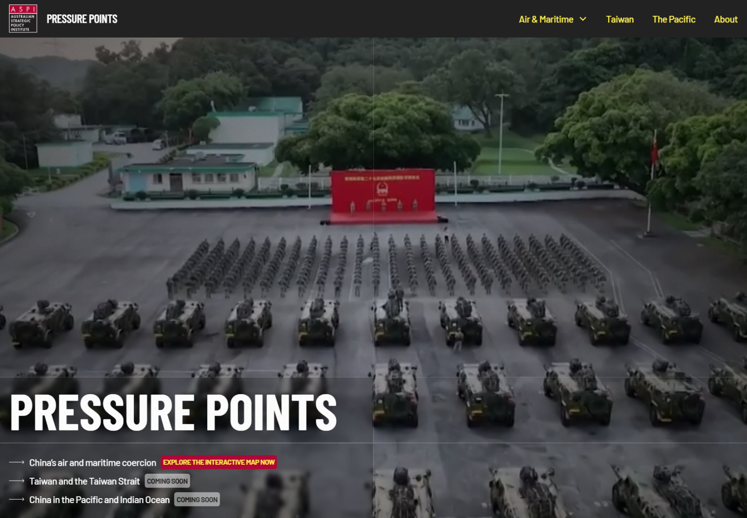 Pressure points: China's air and maritime coercion - ASPI